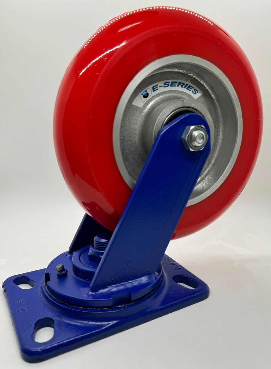 Forged Steel 8"x2" Ergonomic Swivel Caster